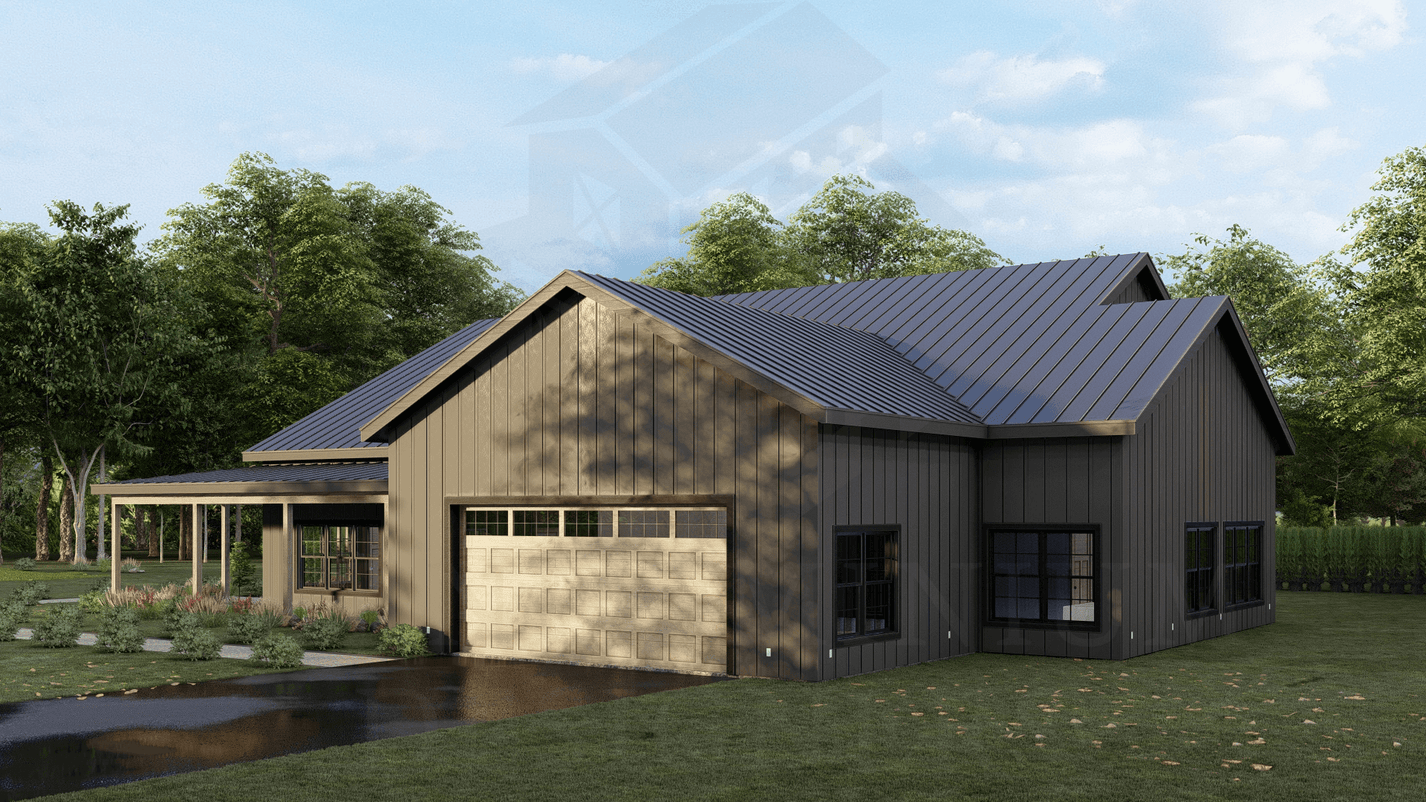 The Lambourne Barndominium House Plan (LA1476-A) – My Barndominium Plans