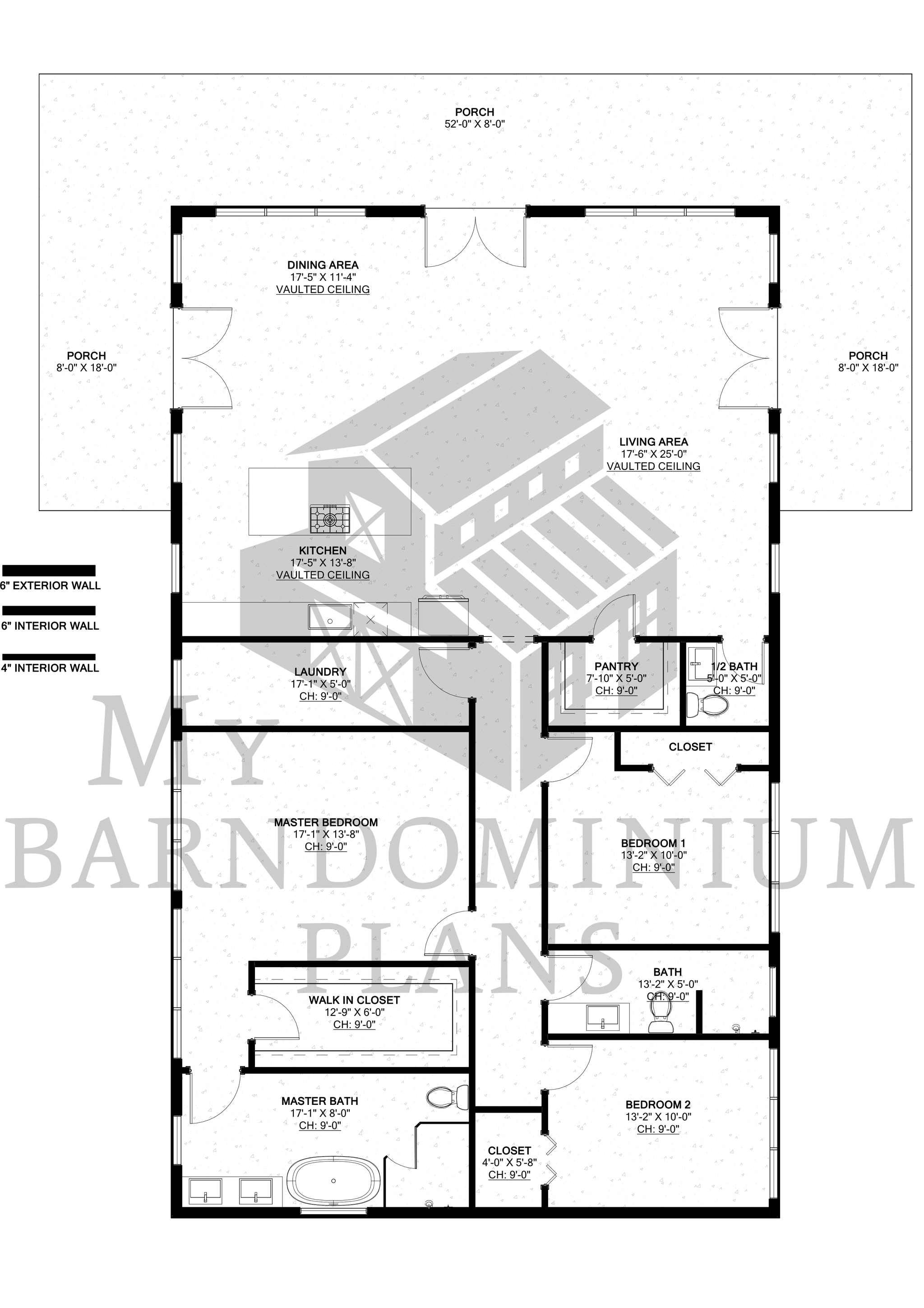 The Babington Barndominium House Plan (BA2295-A) – My Barndominium Plans