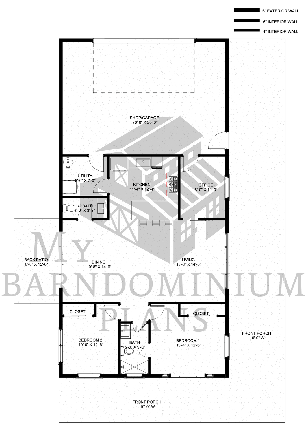 2 Bedroom Barndominium House Plans – My Barndominium Plans