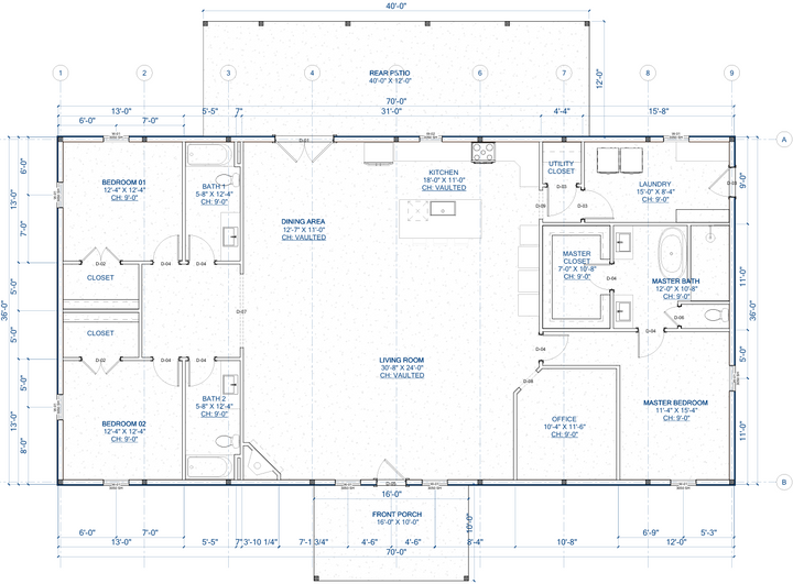 3 Bedroom Barndominium House Plans – Page 2 – My Barndominium Plans